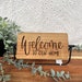 Rotating Welcome Sign Wood Home Decor Please Leave by 9 Sign ...