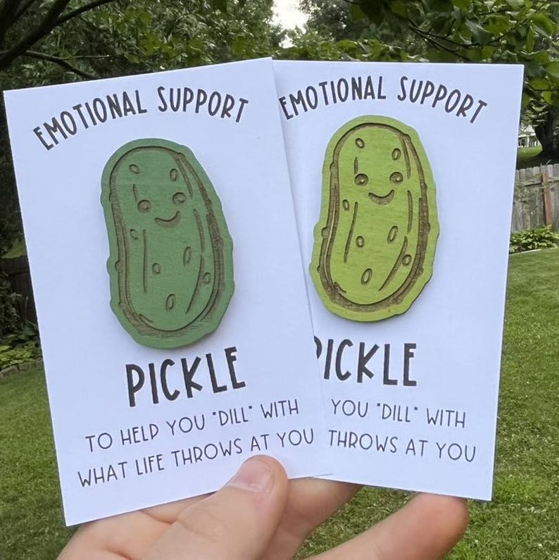 Emotional Support Pickle - Etsy