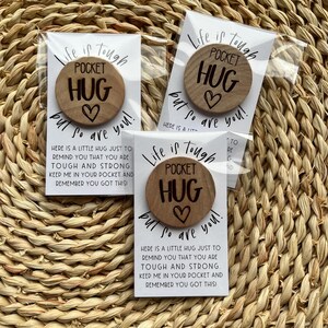 Pocket Hug - Life is Tough but so Are You! - Optional Personalization ...