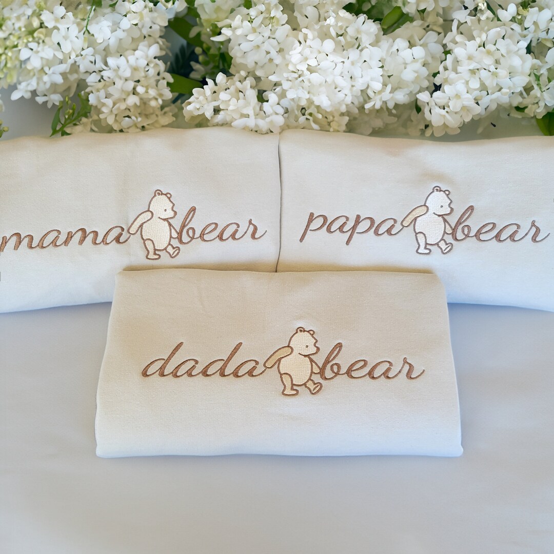 Classic Winnie the Pooh Mama Bear, Papa Bear, Dada Bear Gildan ...