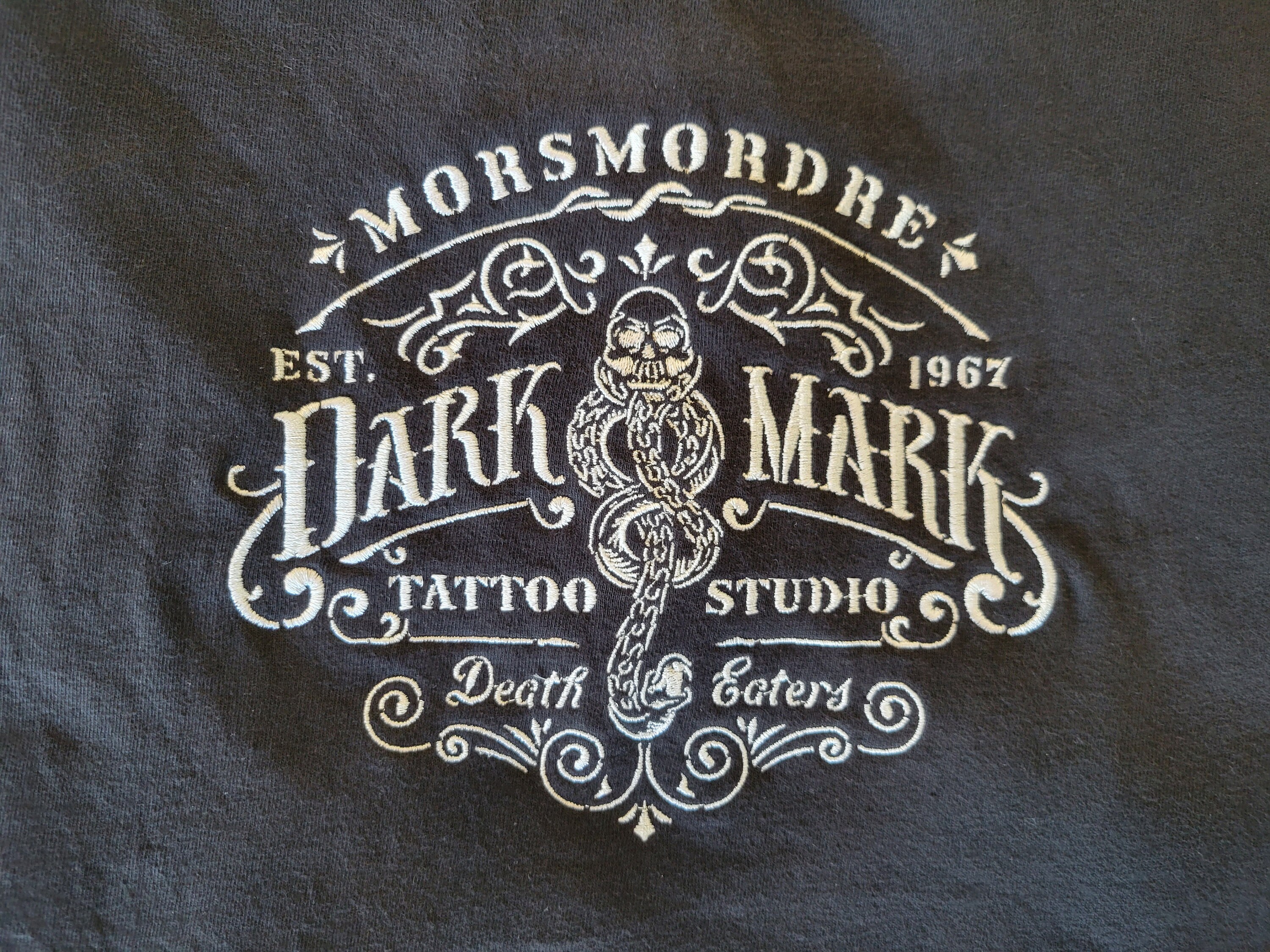 Dark Mark Wizard School Embroidered Comfort Colors T-shirt - Etsy