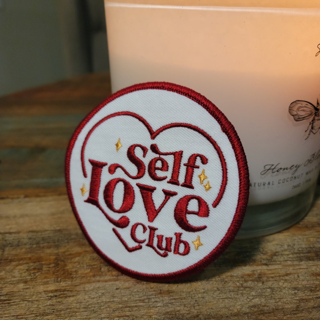 Self Love Club Heart Iron on Embroidery Patch 3.5x3.5 Iron On/sew On - Etsy
