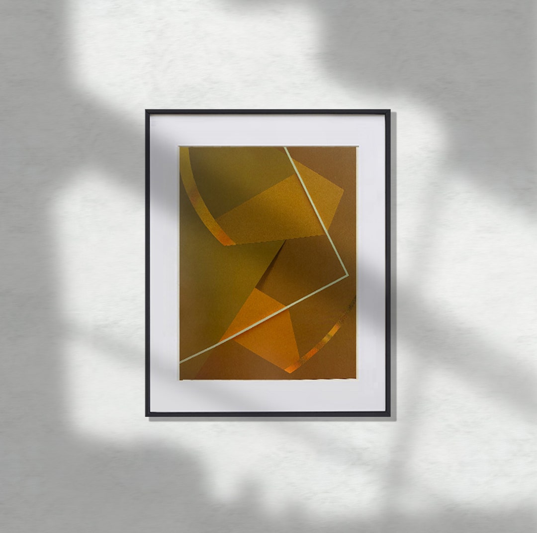 Vibrant Orange | Contemporary Art Print | Minimal Geometric Art ...