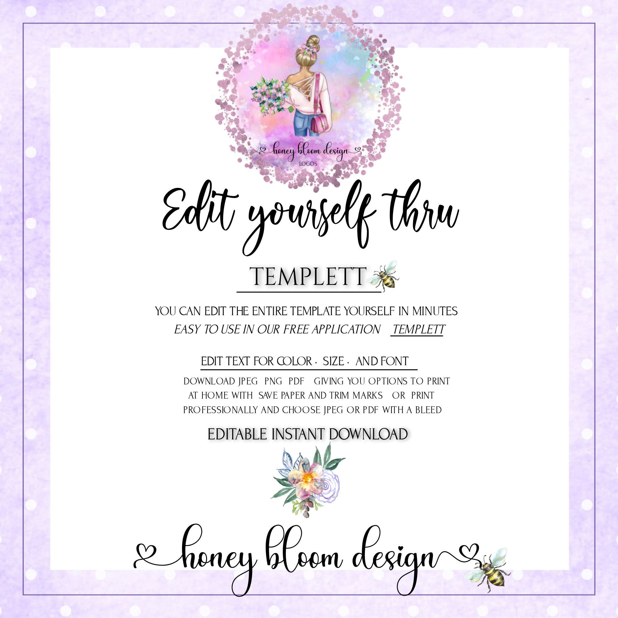 Adorable Doggie Bakery Menu, Add Your Logo or Use This One, Heathy ...