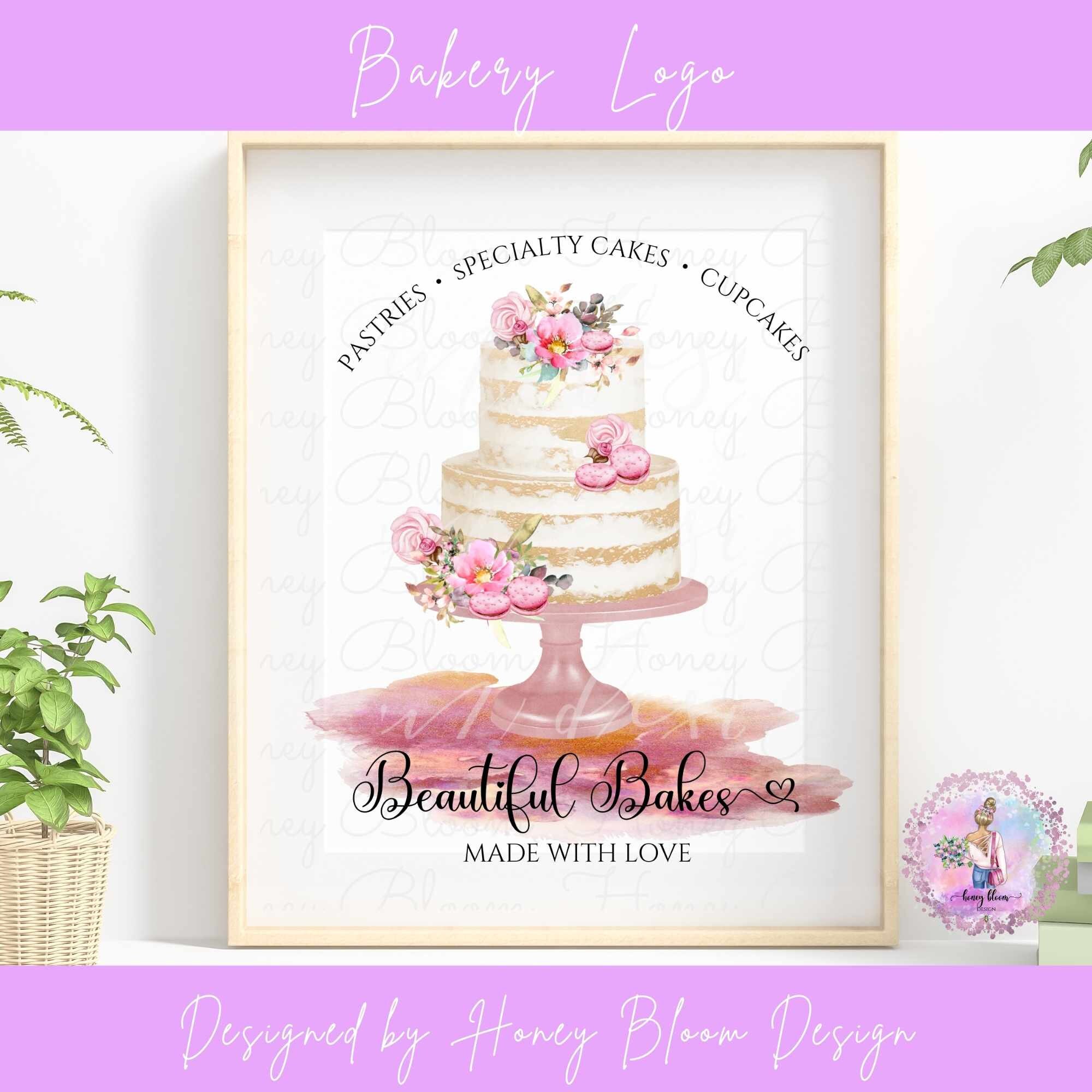 Bakery Shop Logo, New Bakery Logo, Home Baker Logo, Specialty Cakes ...