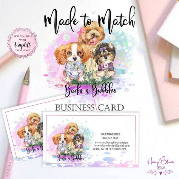 Pet Sitting Business Cards - Etsy