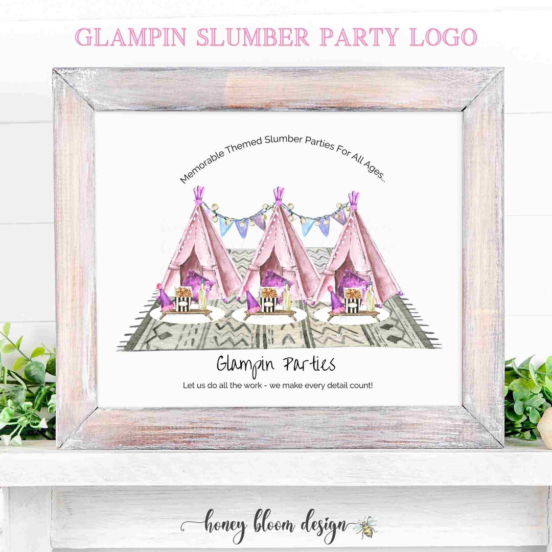 Themed Slumber Parties Logo, Glampin Teepee Kids & Adults Parties ...