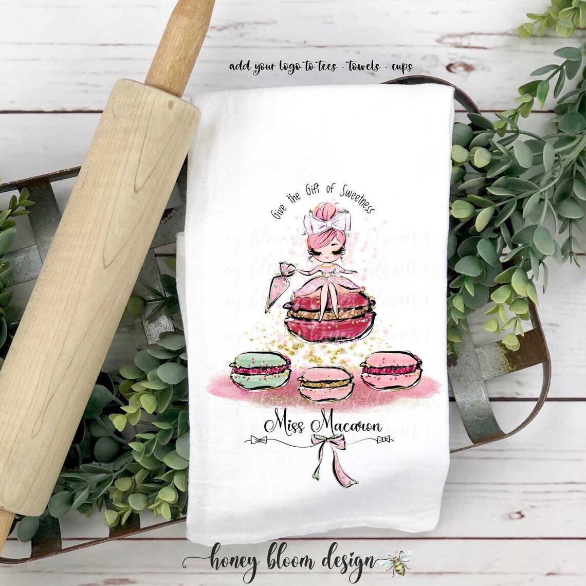 Macaron Cookie Bakery Logo, Bakery Branding Business, Custom Bakery ...