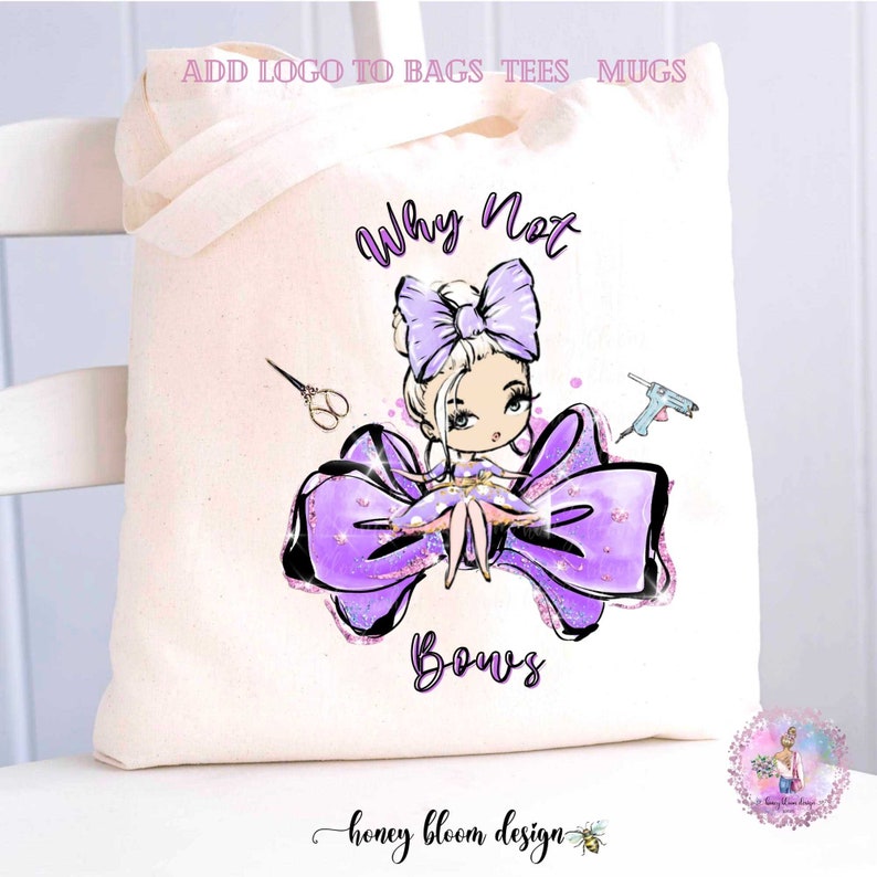 Handmade Bows Business Card | Blonde Hair Cutie on Bow Card | Bows Hair ...