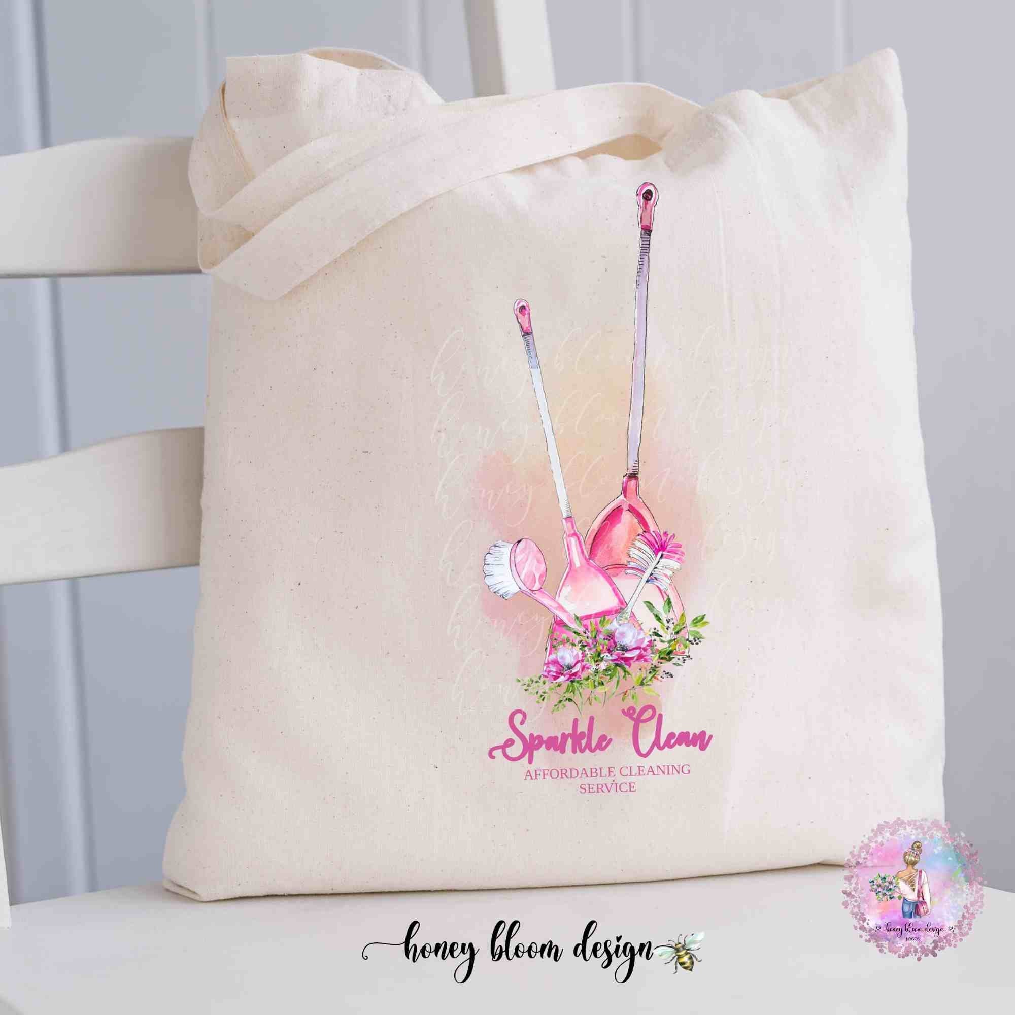 Pink Cleaning Logo Cleaning Supplies Logo Colorful Cleaning - Etsy