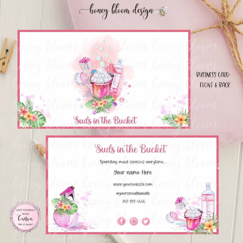 Pink Cleaning Logo Cleaning Supplies Logo Colorful Cleaning - Etsy