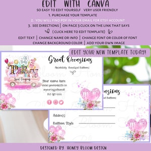 Party Planner Business Card Template, Event Planner Business Card ...