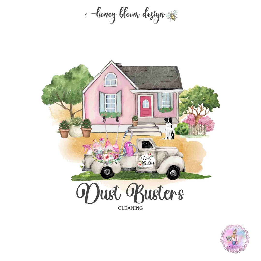 Cleaning Logo, Colorful House Cleaning Supplies Logo, Vacuum Cleaning ...