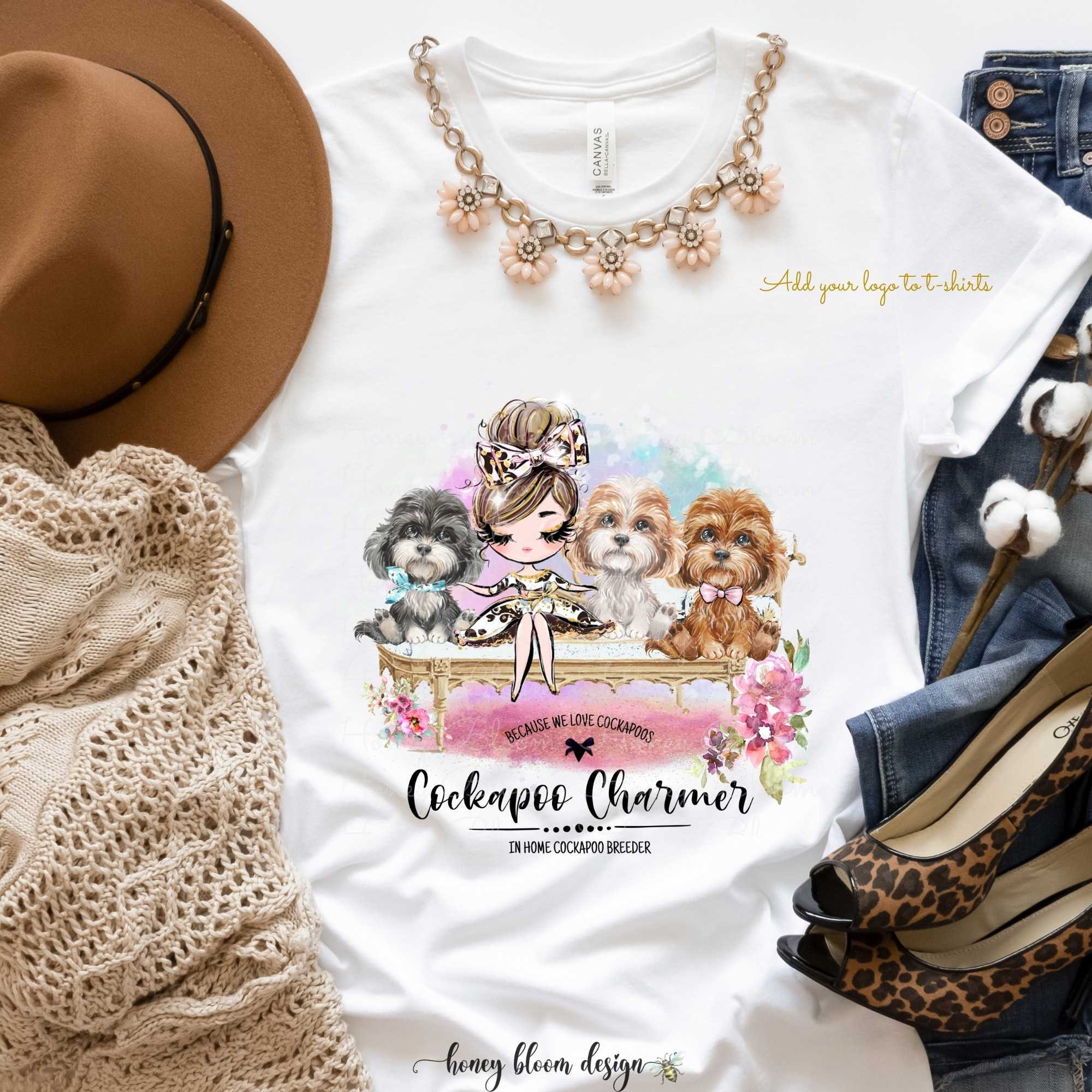 Adorable Dog Breeder Logo Cockapoo Logo Dog Boutique Groomer - Etsy