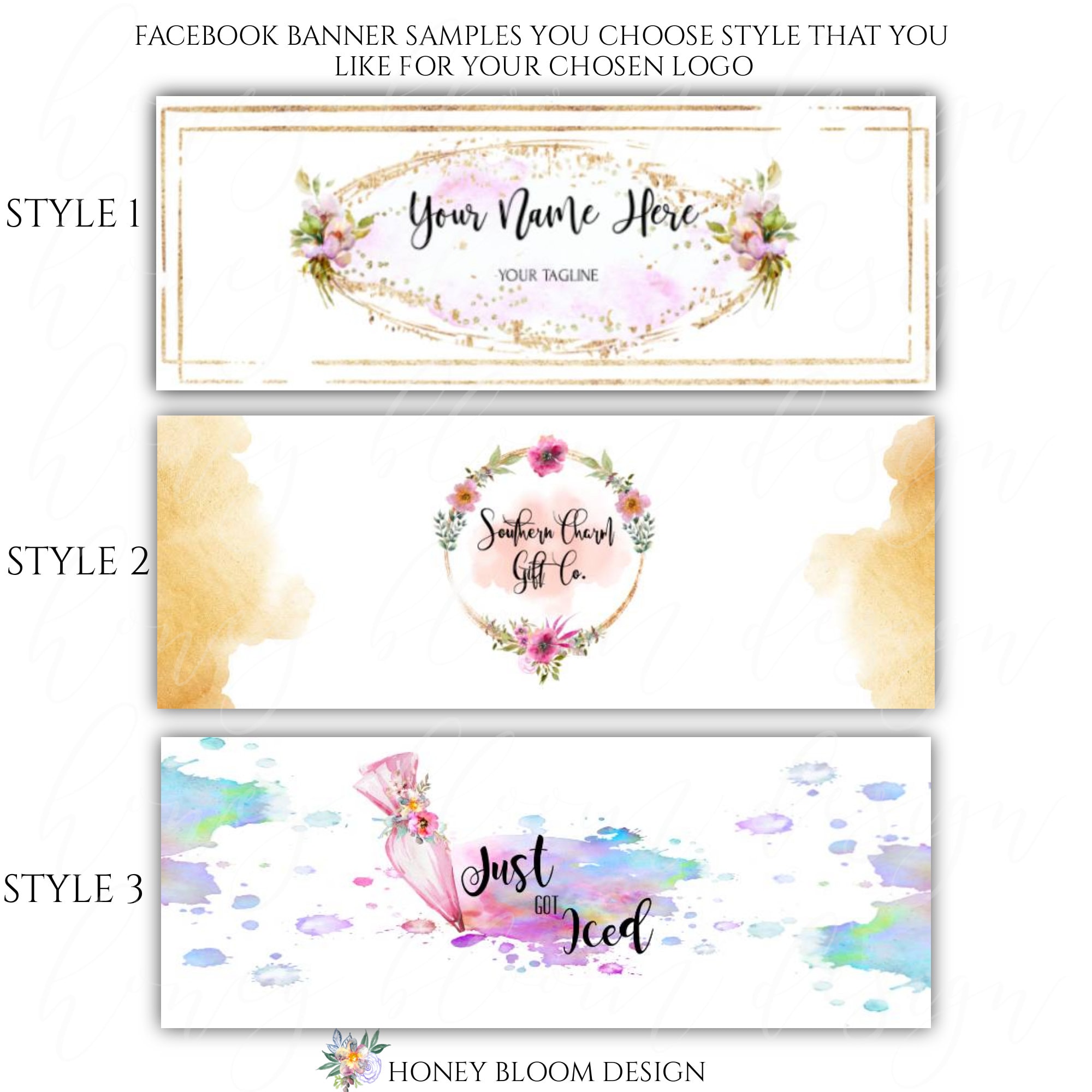 Facebook Banner Made to Match Your Logo Colorful Matching - Etsy