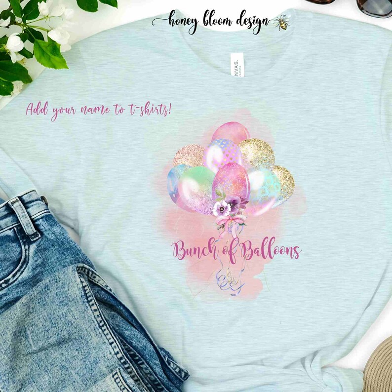 Balloon Logo Pink Blue Balloons Logo Perfect for Party - Etsy