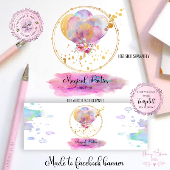 Balloon Facebook Banner Balloon Business FB Banner Colorful - Etsy