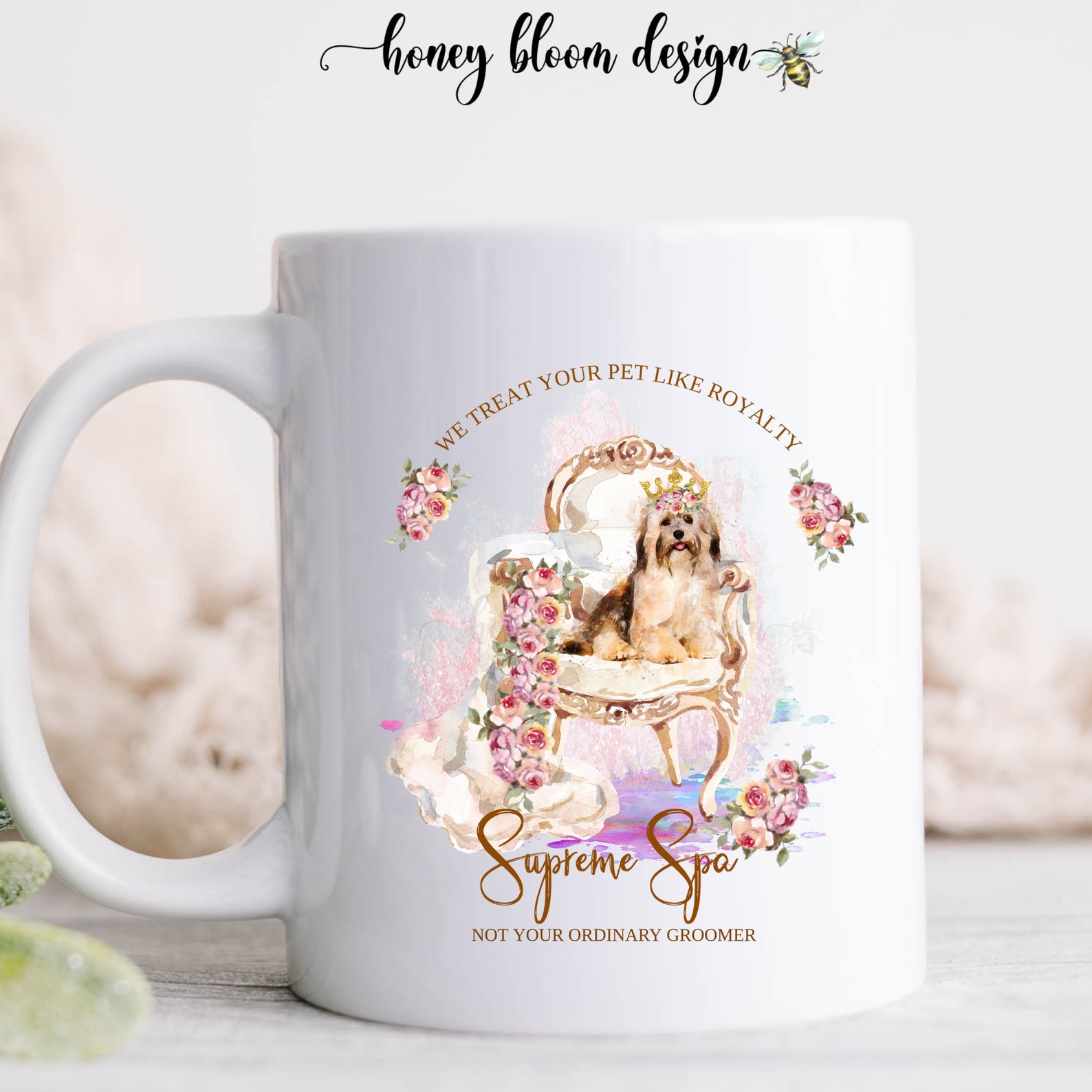 Fancy Chair Dog Spa Logo Adorable Puppy Logo Pure Bred Dog | Etsy