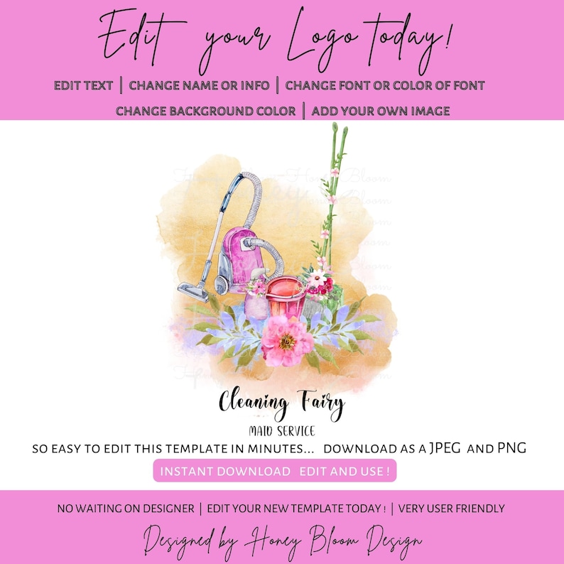 Colorful Canva Cleaning DIY Logo Perfect Cleaning Supplies - Etsy