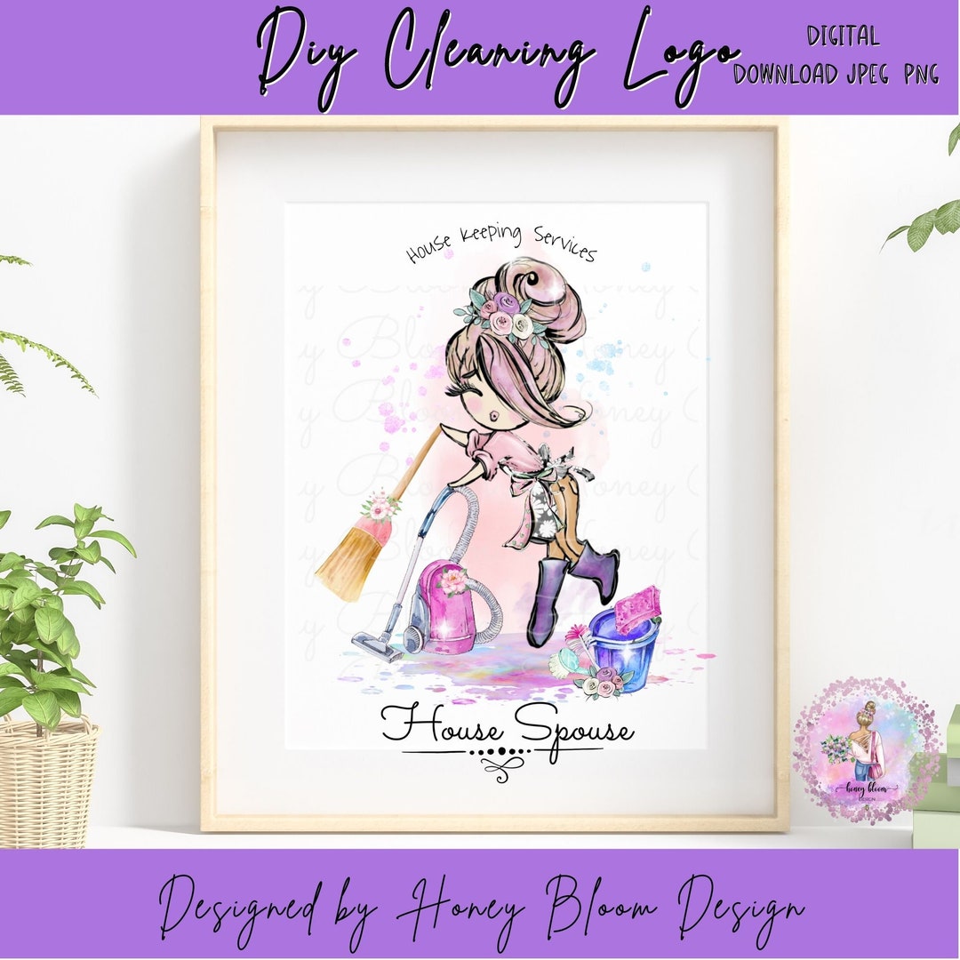 Vacuum Cleaning Logo, Cleaning Supplies Logo, Colorful Cleaning Service ...