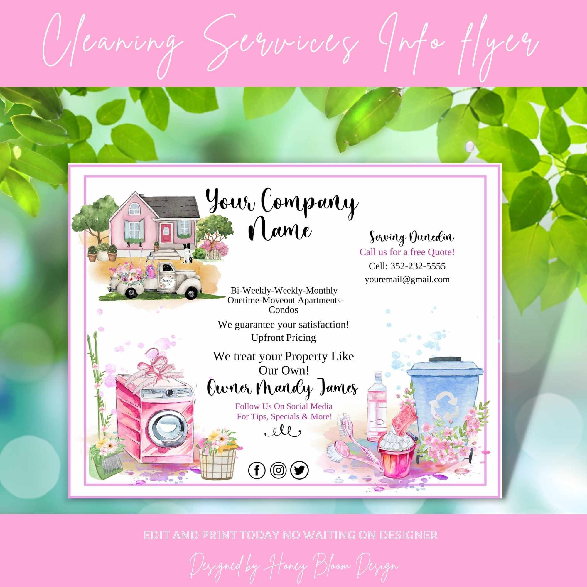 Cleaning Business Flyer , Cleaning Supplies Info Flyer , Colorful ...