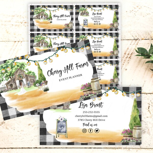 Barn Card Template - Etsy