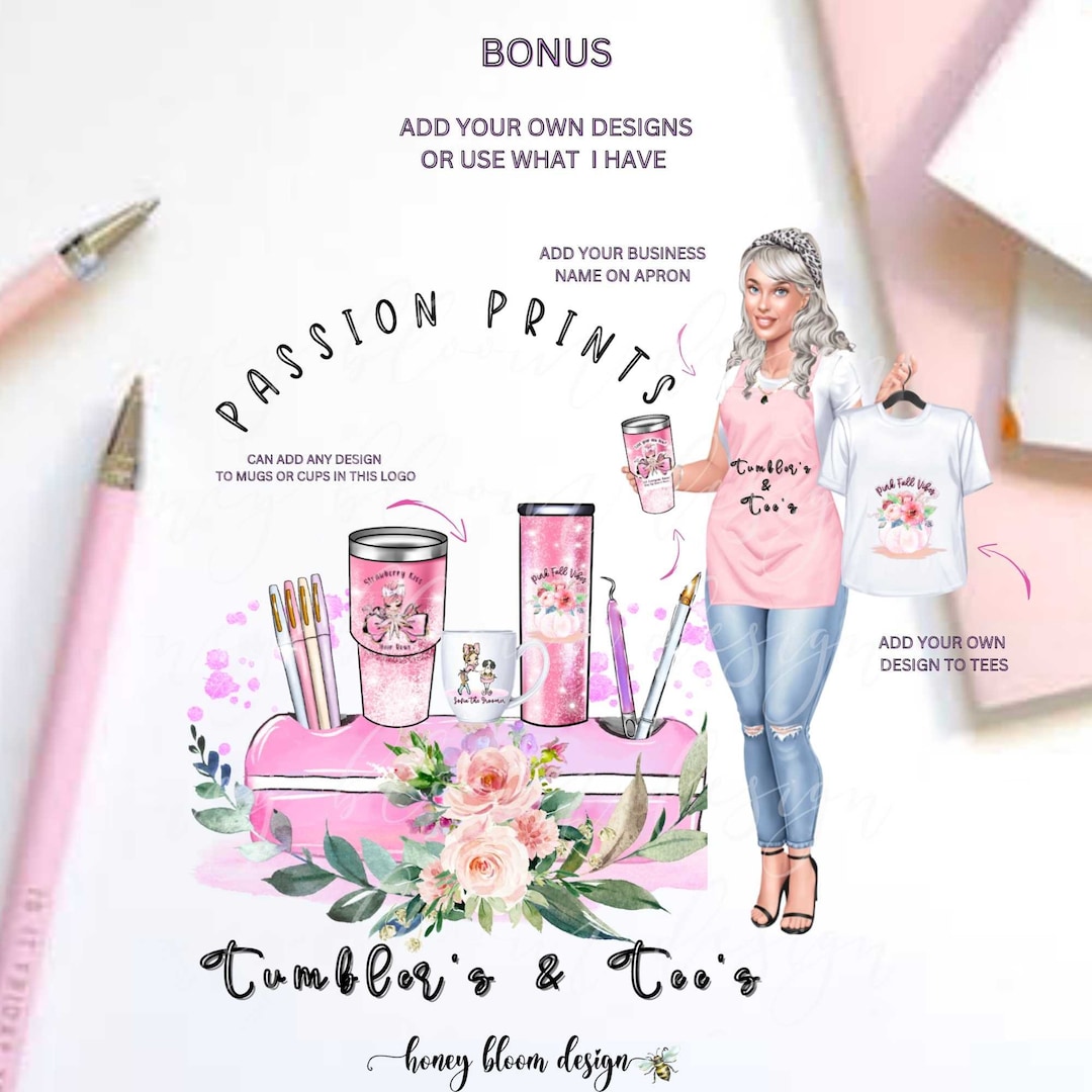 DIY T-shirt Cups Maker Logo| Blonde Hair Women Holding T-shirt Logo ...