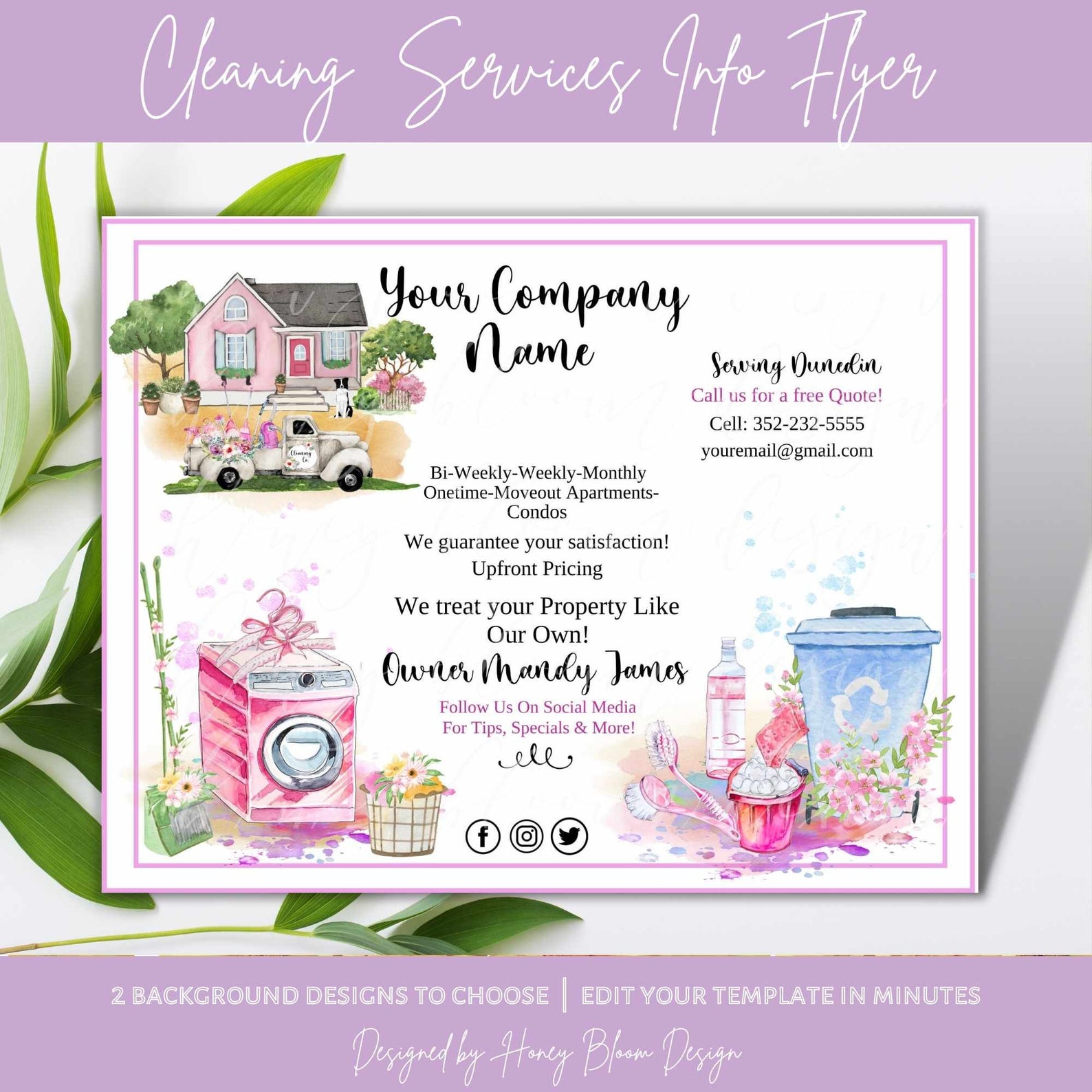 Cleaning Business Flyer , Cleaning Supplies Info Flyer , Colorful ...