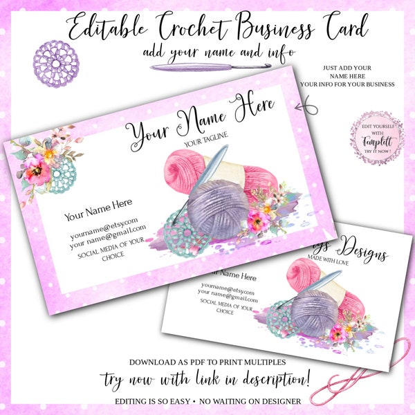 Crochet Card - Etsy
