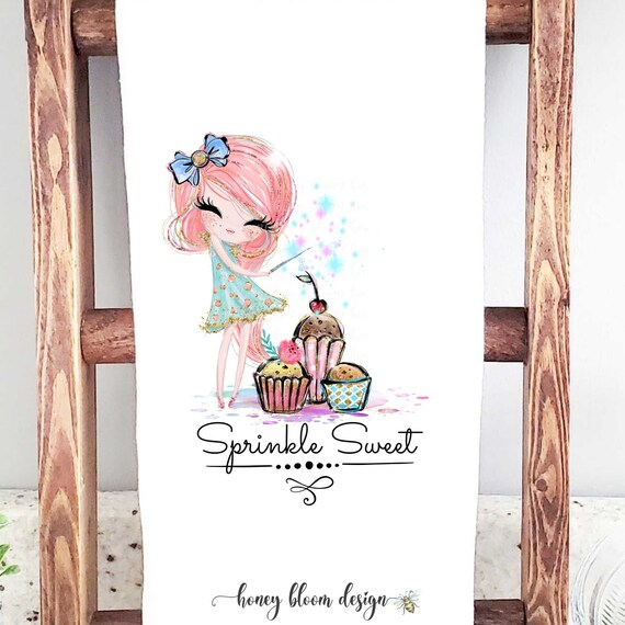 Pink Adorable Cupcake Logo Bakery Branding Business Custom | Etsy