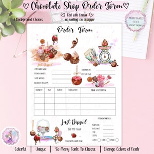 Chocolate Shop Order Form New Chocolates Shop Form in Home Chocolatier ...