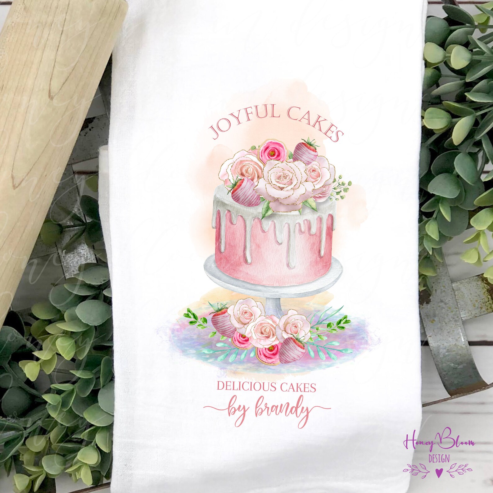 Bakery Pink Cake Logo Fancy Cake Logo Cake Cupcakes Cookies - Etsy