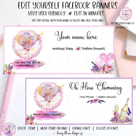 DIY Balloon Facebook Banner Balloon Bouquet Adorable Circle - Etsy