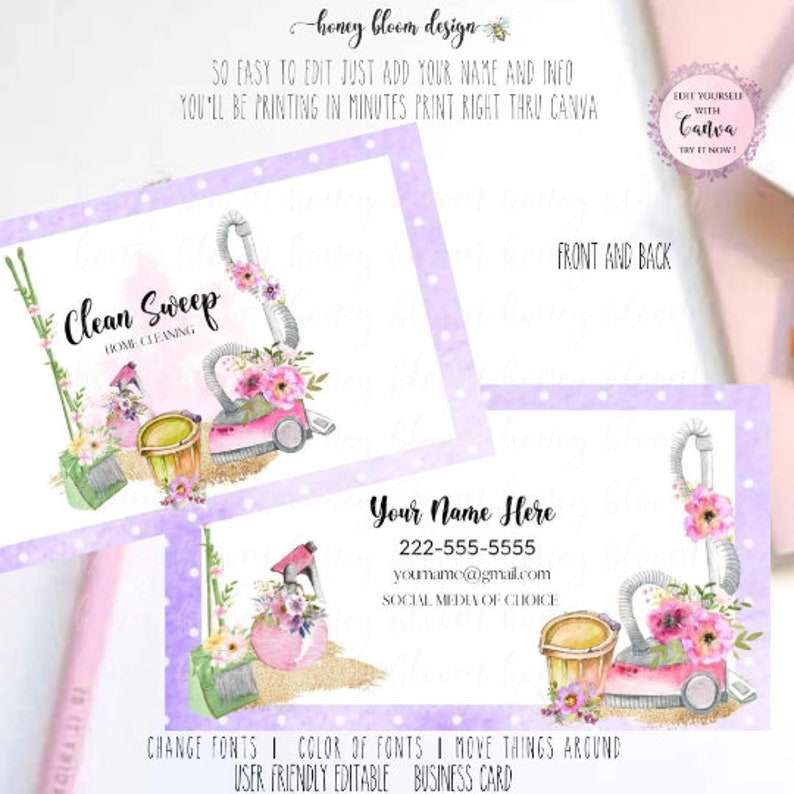 Vacuum Cleaning Flyer Cleaning Supplies Info Flyer - Etsy