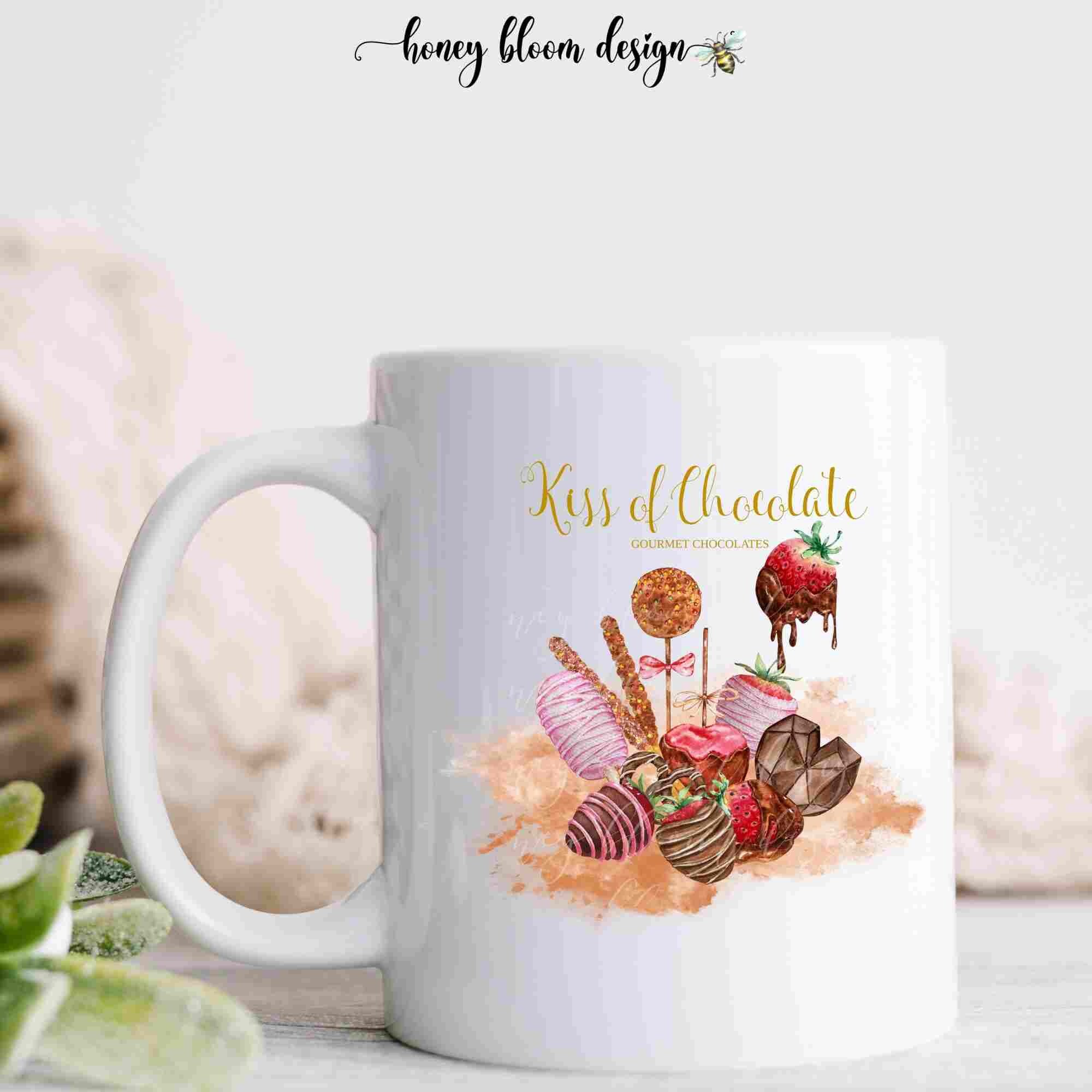 Chocolate Dripped & Dipped Logo Chocolate Branding Chocolate - Etsy