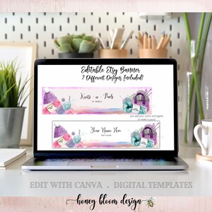 Knitting Etsy Banner, Editable Creative Business Banner, Knitting ...