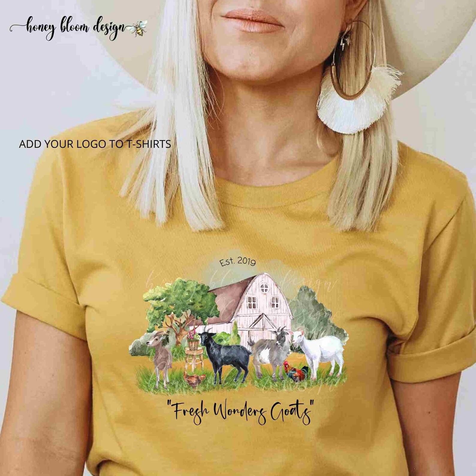 Goats White Barn Logo Four Goats Chicken Rooster Logo Goat - Etsy