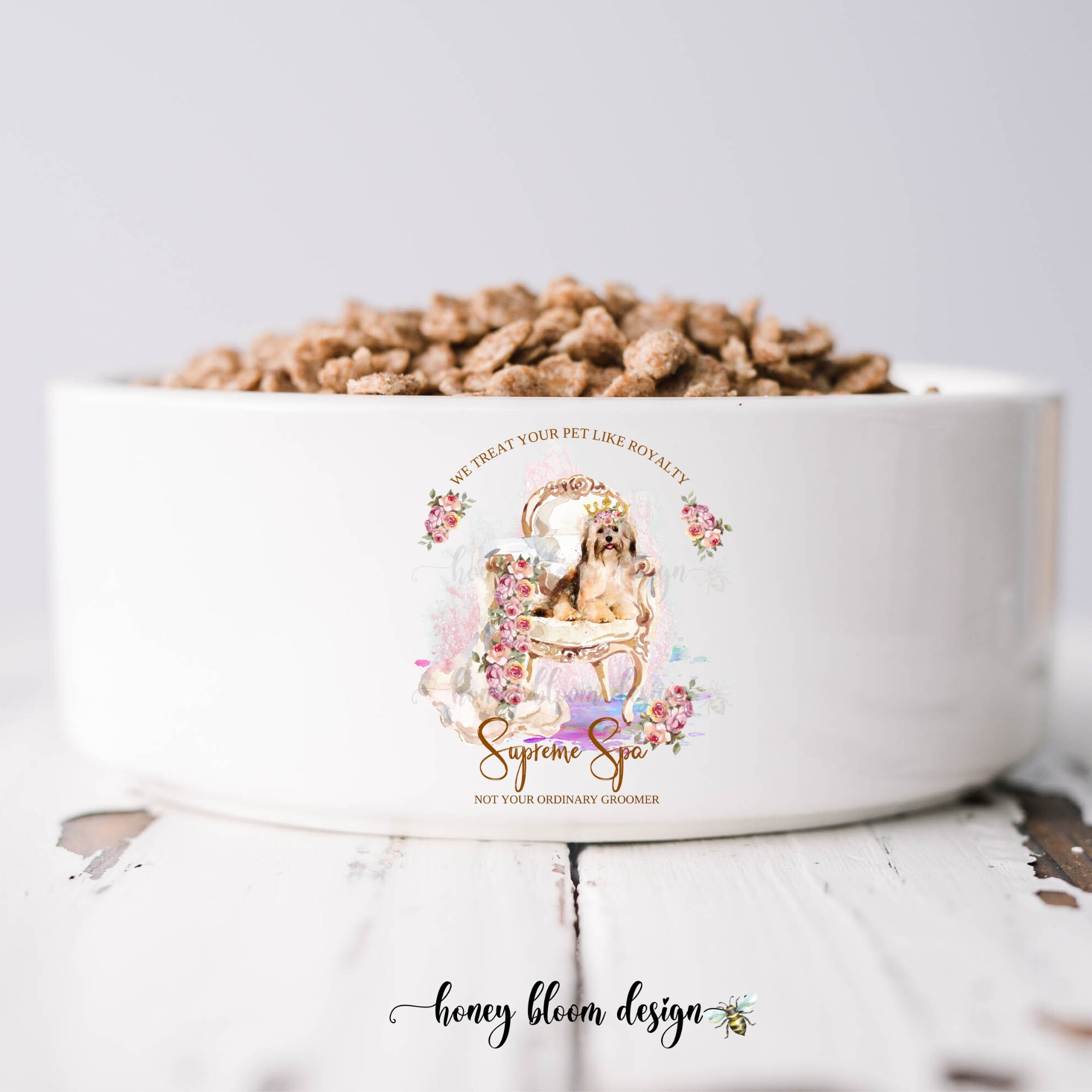 Fancy Chair Dog Spa Logo Adorable Puppy Logo Pure Bred Dog | Etsy