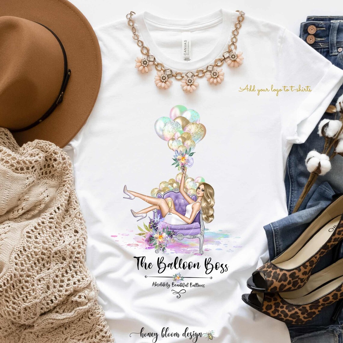 Glam Event Planner Logo Balloon Bouquet Blonde Hair Women - Etsy