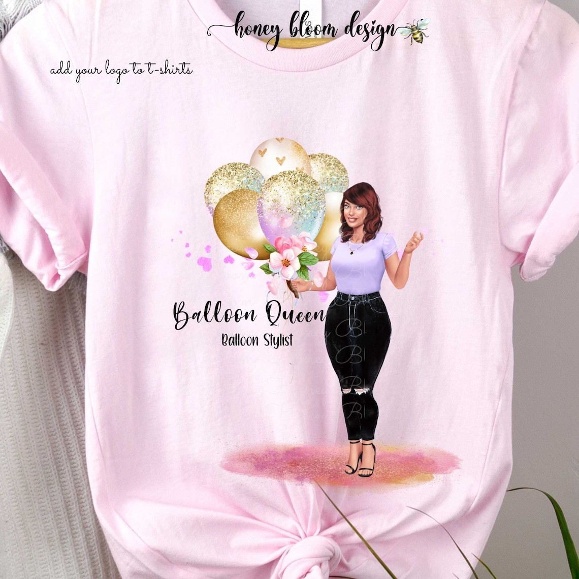 Balloon Stylist Holding Balloon Bouquet Logo Colorful Party - Etsy