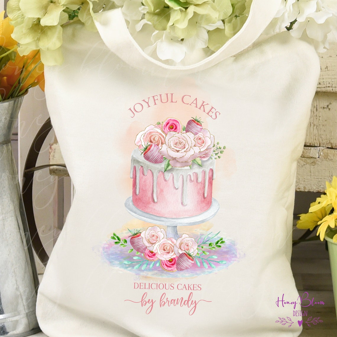 Bakery Pink Cake Logo Fancy Cake Logo Cake Cupcakes Cookies - Etsy