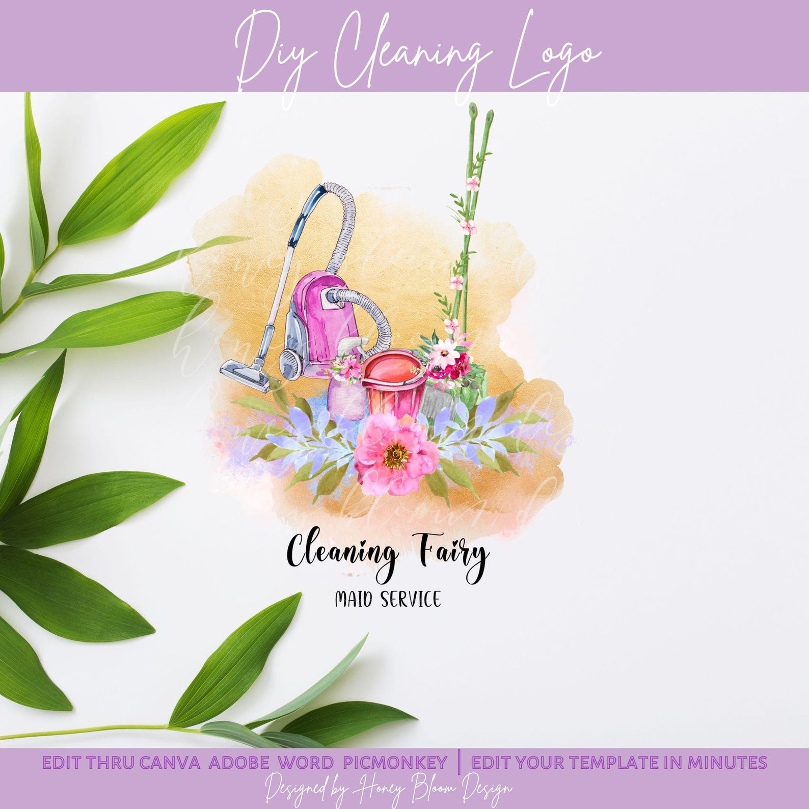 Colorful Canva Cleaning DIY Logo, Perfect Cleaning Supplies Logo ...
