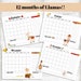 Llama Monthly Calendar | Undated, Monthly Llama Calendar | Printable ...