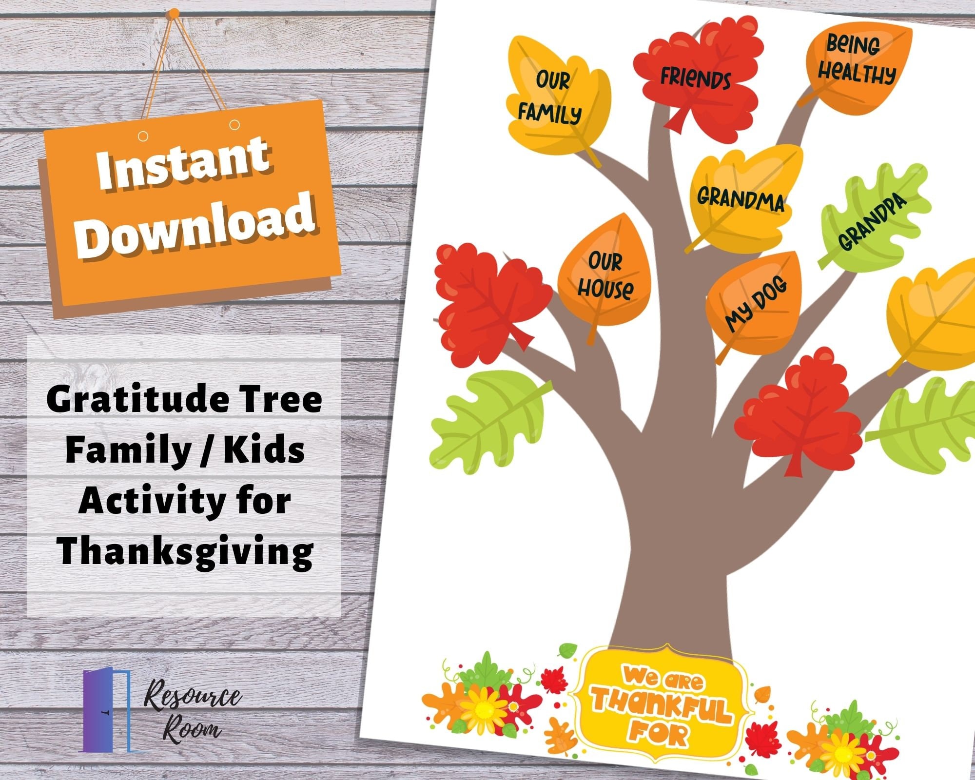 Gratitude Tree | Thankful Tree | Thanksgiving Gratitude Activity | Kids ...