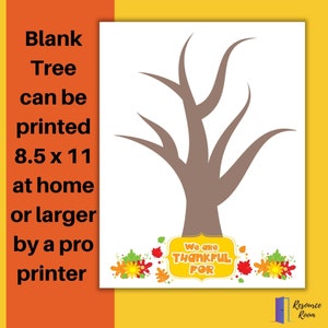 Gratitude Tree | Thankful Tree | Thanksgiving Gratitude Activity | Kids ...