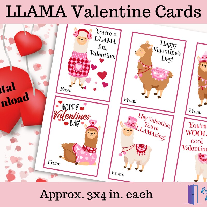 Valentines Llama - Etsy