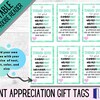 MINT Appreciation Gift Tags, Editable Mint Gift Tags, Printable Mint ...