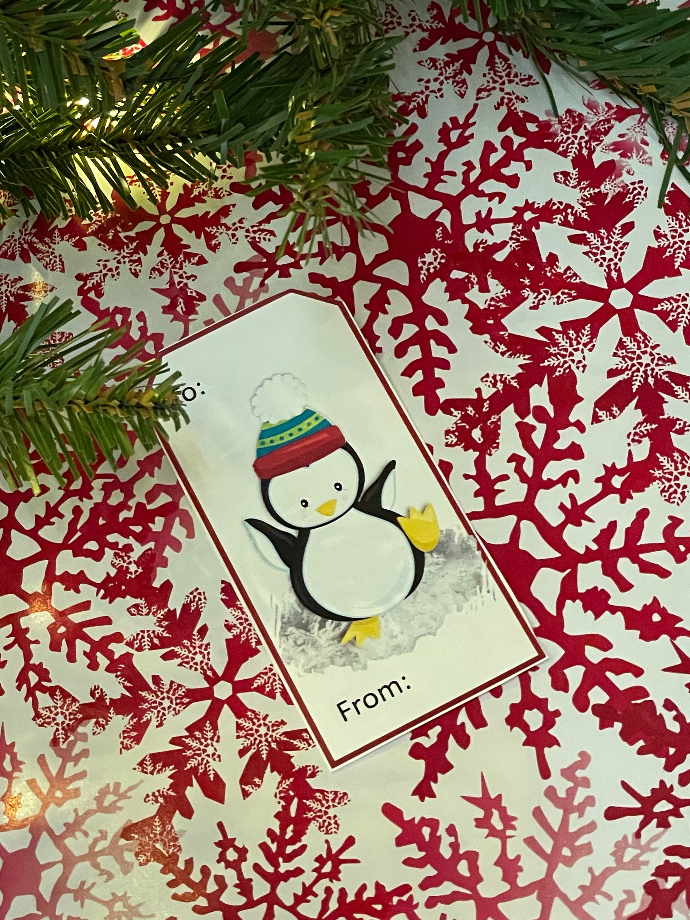 Christmas Arctic Animals Gift Tags: Printable Winter Holiday Tags (PDF ...