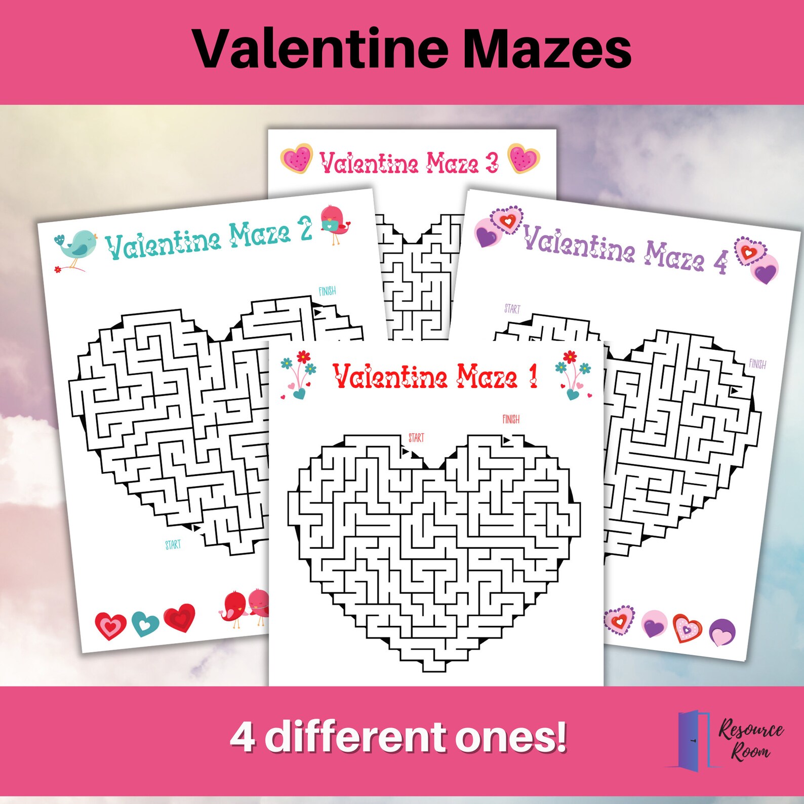 Valentine Game Bundle for Kids, Printable Valentine's Day Party Games ...