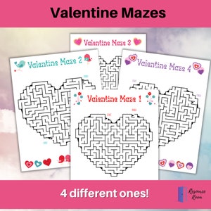 Valentine Game Bundle for Kids, Printable Valentine's Day Party Games ...